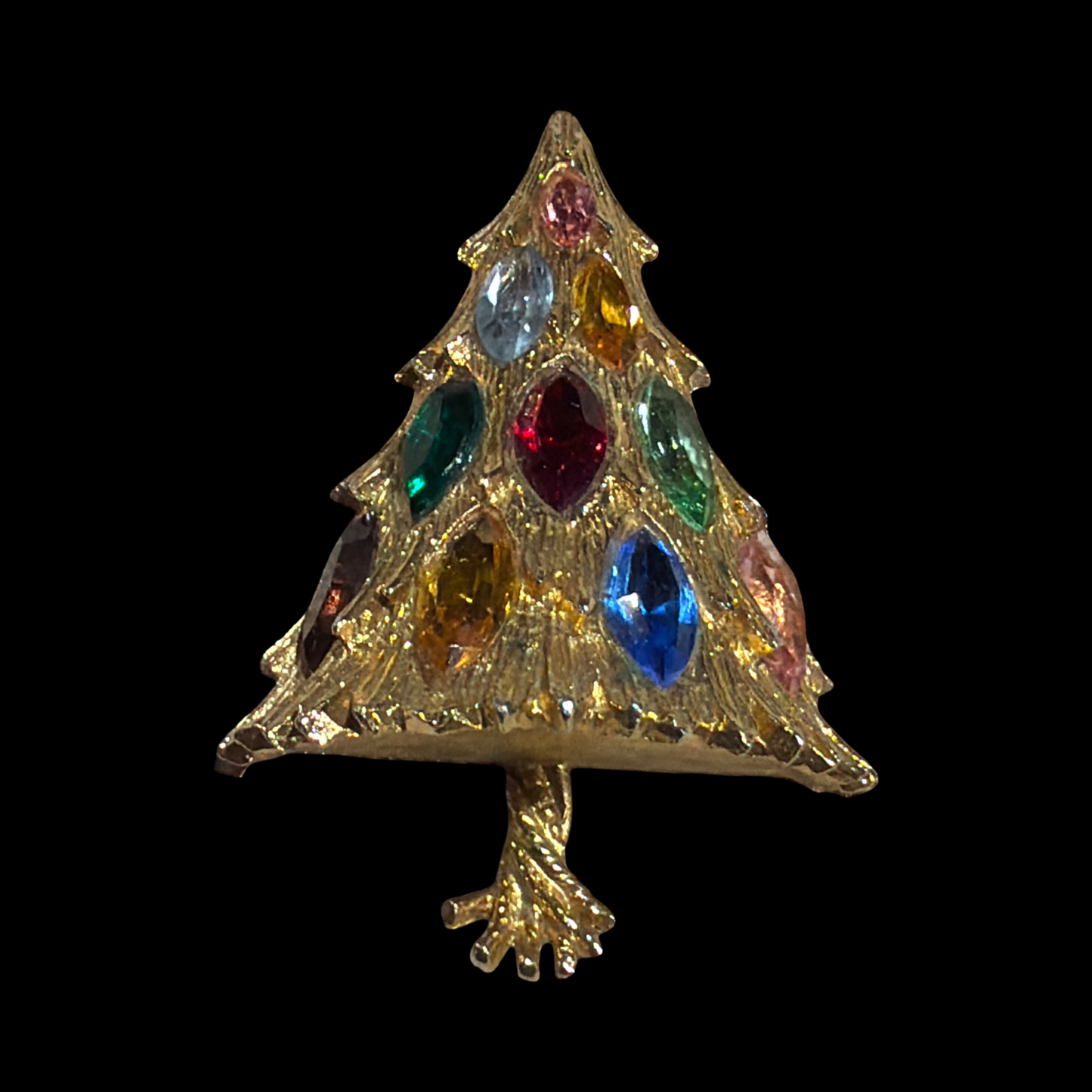 COROCRAFT "LIGHT UP THE TREE" LIGHT UP BROOCH – THE JUNKYARD MARKET